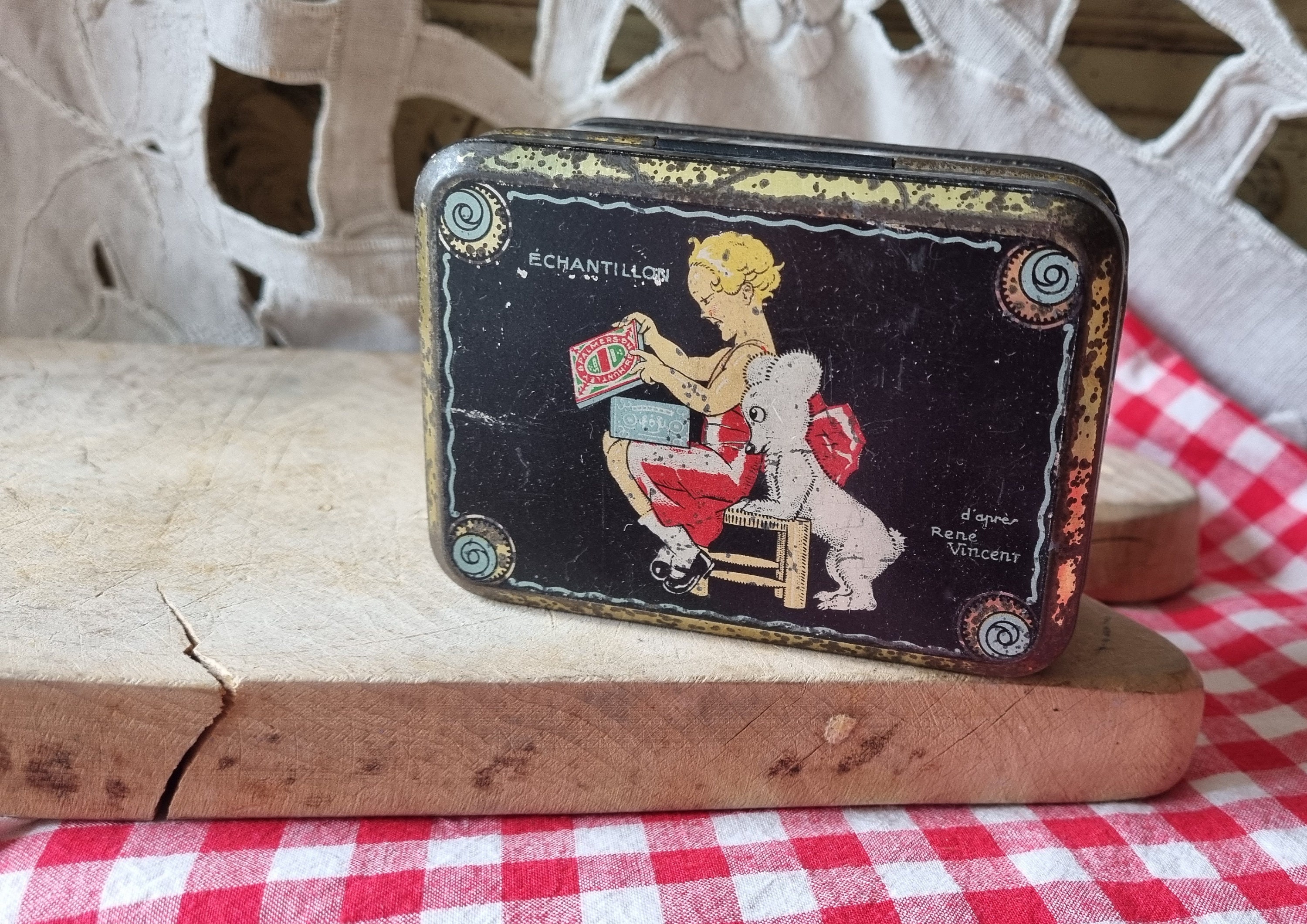 RARE Antique French Art-deco 1920's Publicité Pour Les Biscuits Huntley ...