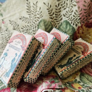 Fabulous Rare Batch of 4 X Antique French Paris Art-nouveau 'la Poudre ...