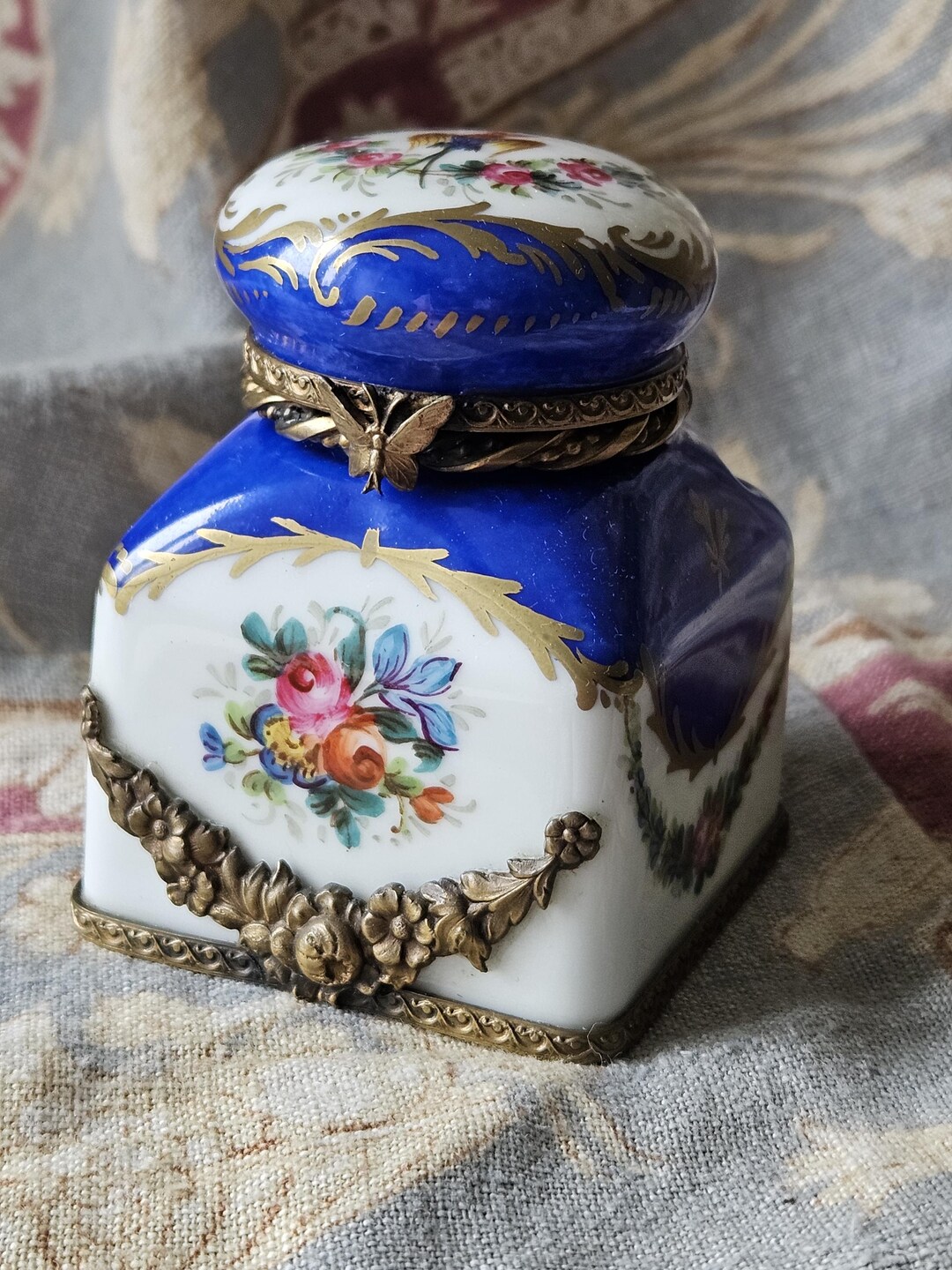 Exquisite Antique French Art-deco Handpainted & Gilded Limoges ...