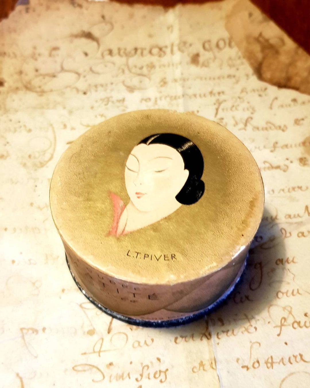 Rare Antique French Art-deco L T PIVER Paris Poudre Face Powder ...