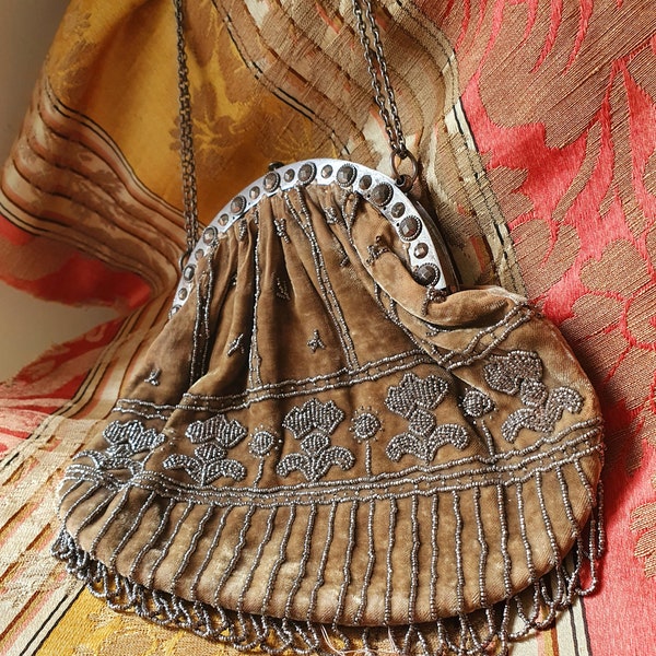 Antique Beaded Purse - Etsy
