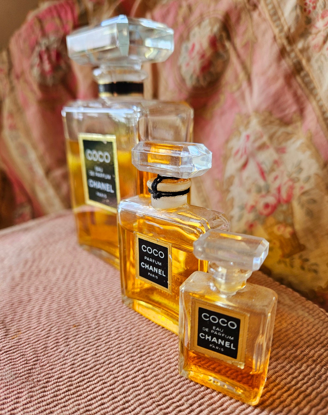 Fabulous RARE Graduated Trio of Vintage French Chanel Iconic COCO ...
