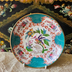 RARE Exquisite Antique French Jade Enamelled Minton Porcelain Cabinet ...