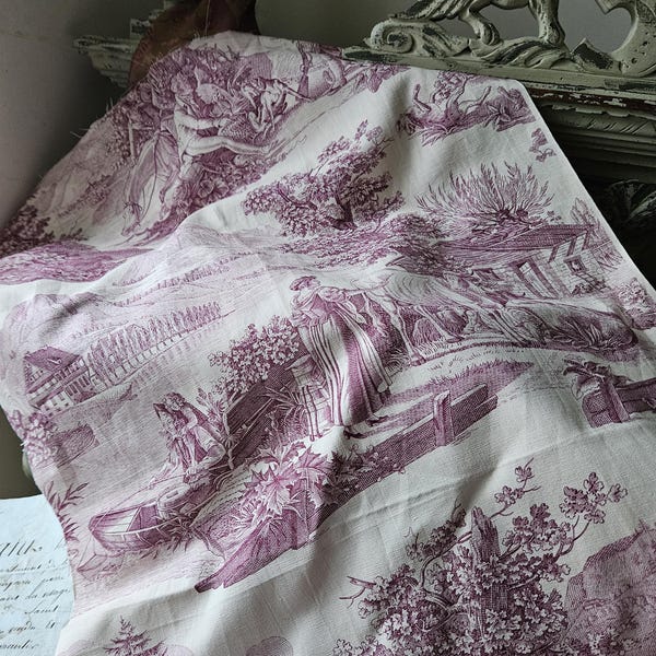 Antique French Toile - Etsy