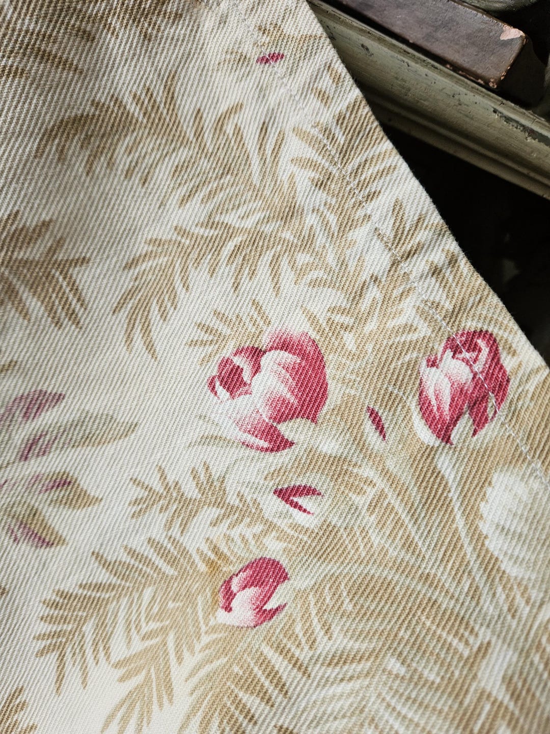 Rare Sublime Colourway Antique French Napoleon III Chic Shabby Creamy ...