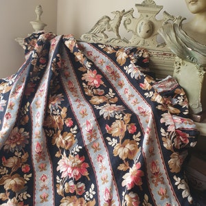 Stunning Rare Antique French Napoleon III Chic Shabby Black & Florals ...