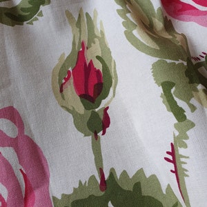 RARE Vintage French-found Dorothy Draper & Co. Schumachers' MANOR ROSE ...