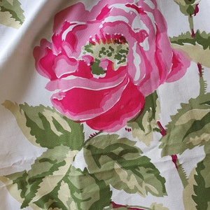 RARE Vintage French-found Dorothy Draper & Co. Schumachers' MANOR ROSE ...