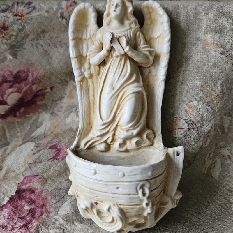 French Porcelain Angel - Etsy