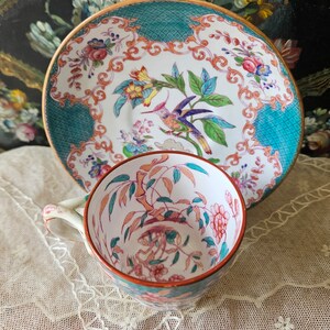 RARE Exquisite Antique French Jade Enamelled Minton Porcelain Cabinet ...