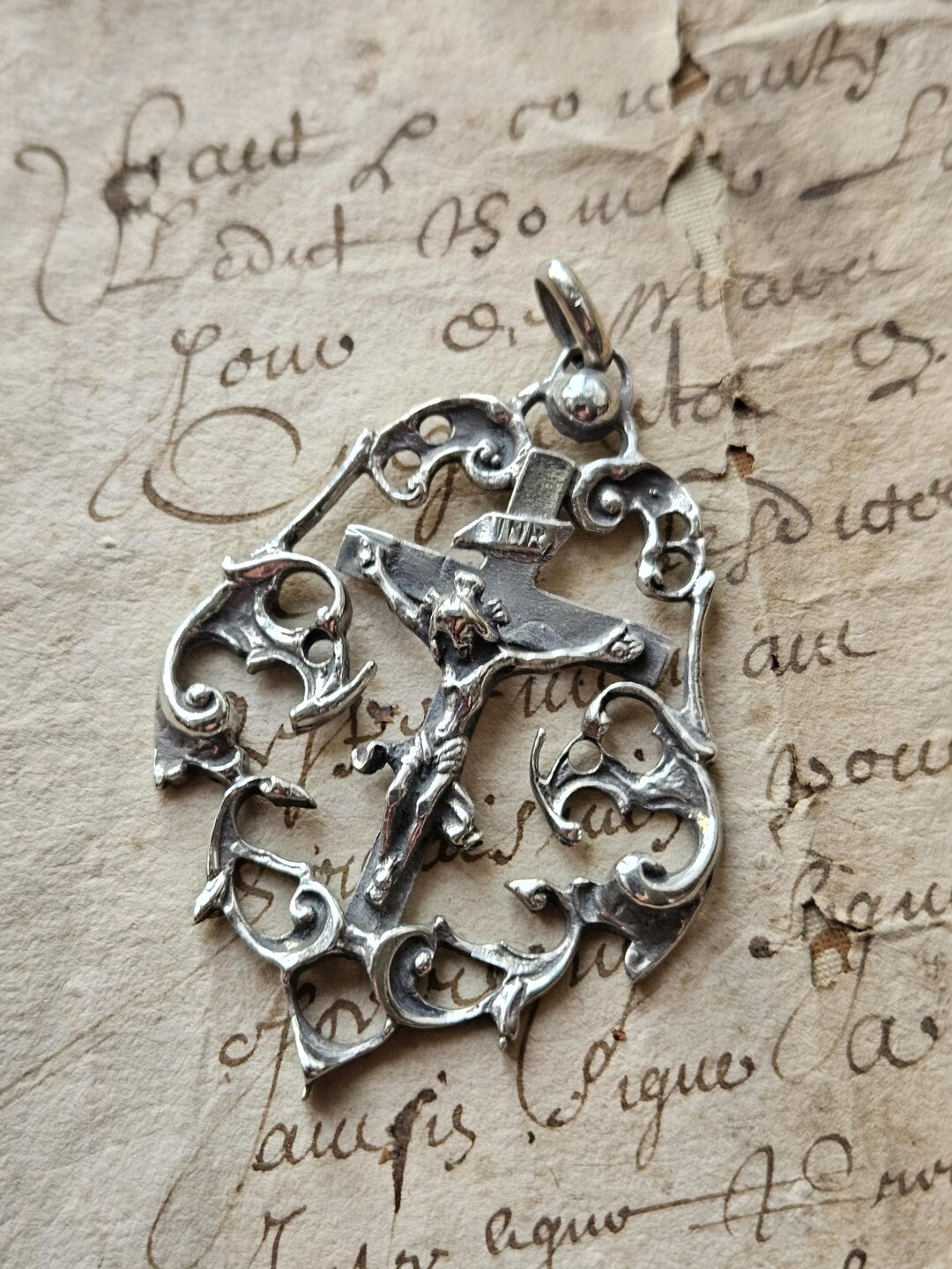 Rare 18thc Antique French-found Hispanic Viceregal Religious Sterling ...
