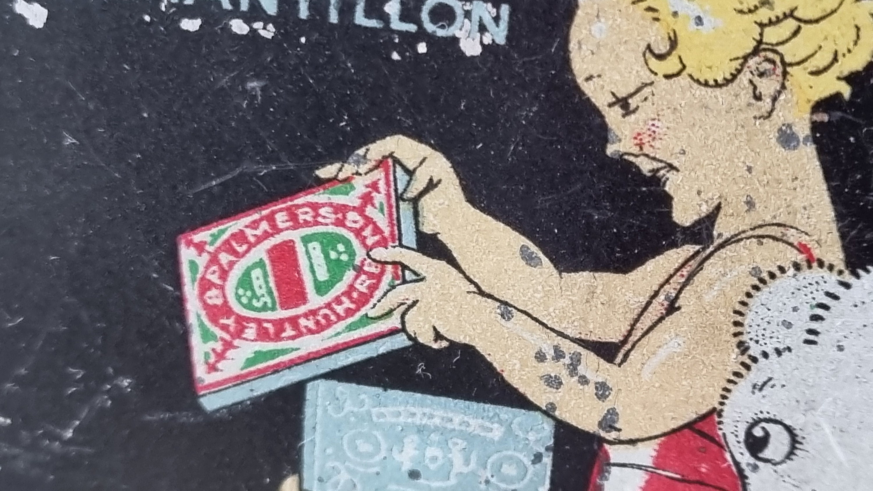 RARE Antique French Art-deco 1920's Publicité Pour Les Biscuits Huntley ...