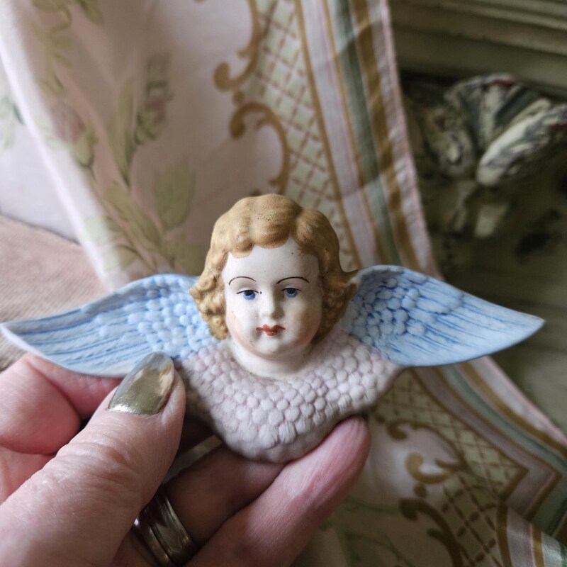 French Porcelain Angel - Etsy