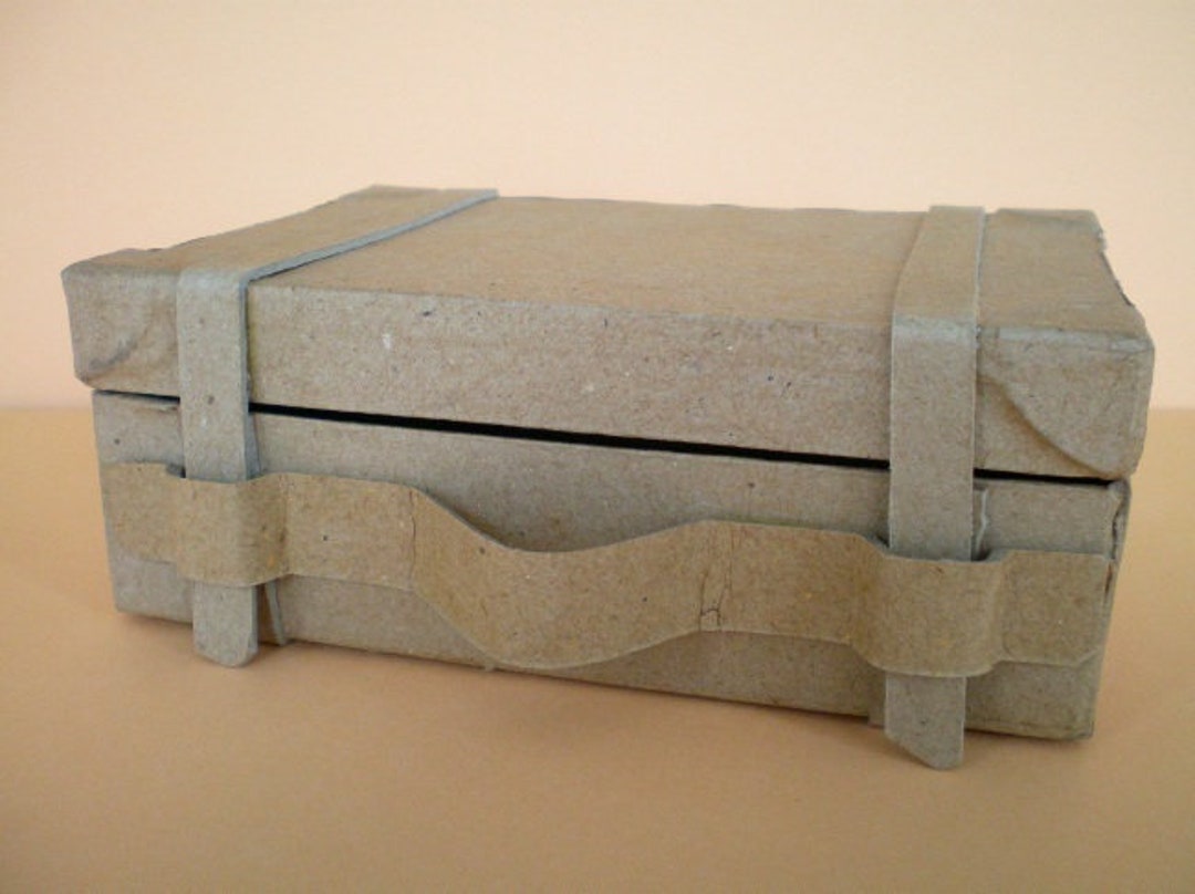 DIY Papier-mâché Suitcase / DIY Suitcase Made of Papier-mâché / Sturdy ...