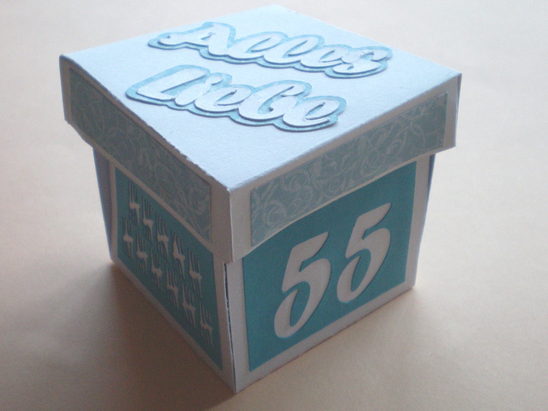 Explosion Box Birthday / 3D Birthday Card With Candles / Birthday Gift ...