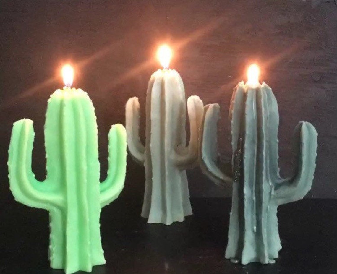 Cactus candle/Candle/figure/sculpture/candle | Etsy