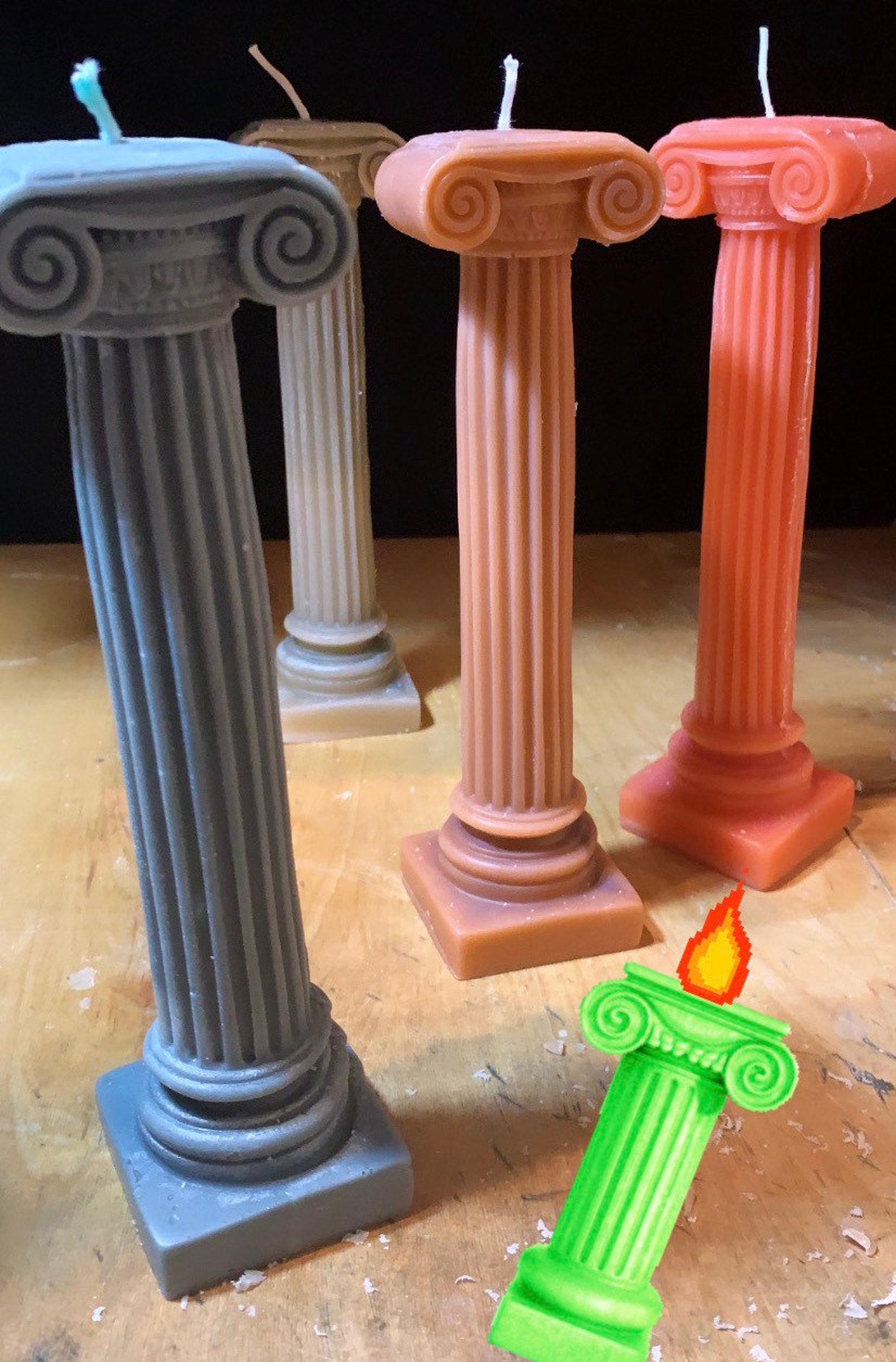 Column large/Candle/figure/sculpture/body 3d/candles/gift/home | Etsy