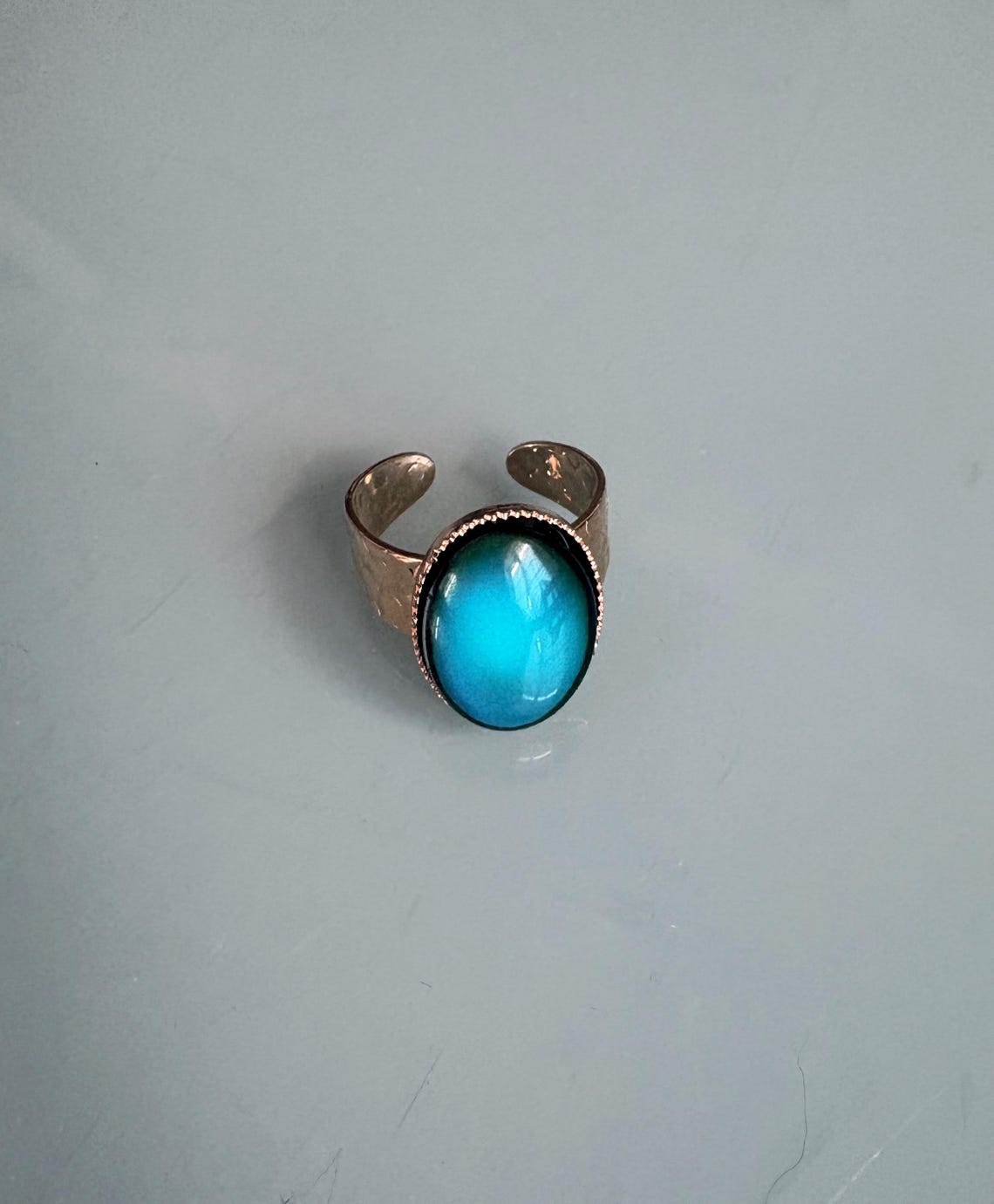 Mood Ring, Gold Mood Ring, Color Changing Ring, Gold Ring Changes Color ...