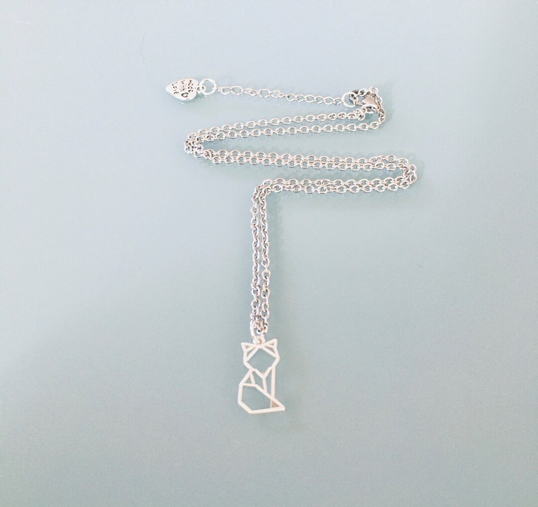 Silver Fox Necklace, Silver Jewel, Fox Jewel, Lucky Necklace, Gift ...