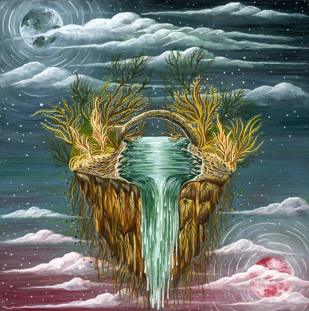 Magical Bridge Art Prints. Floating Land. Mystical. Sci-fi.fantasy ...