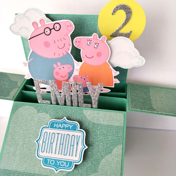 Peppa Pig Card - Etsy