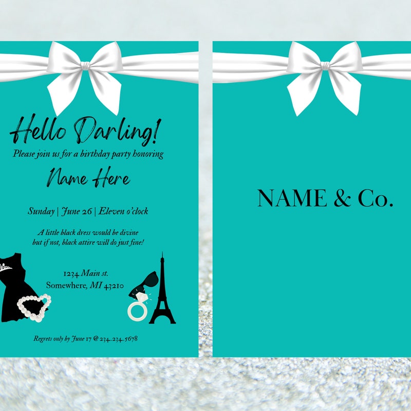 Tiffanys and Co Party - Etsy