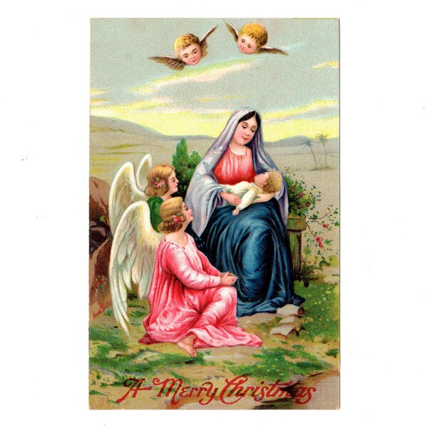Angel Postcard - Etsy