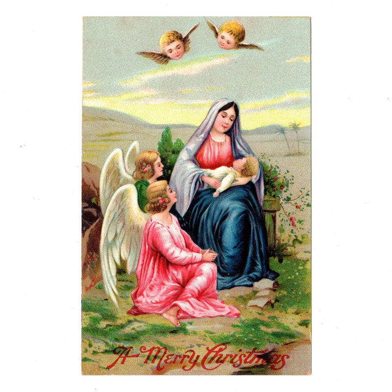 Angel Postcard - Etsy