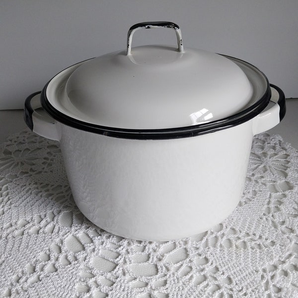 Enamelware Stock Pot - Etsy