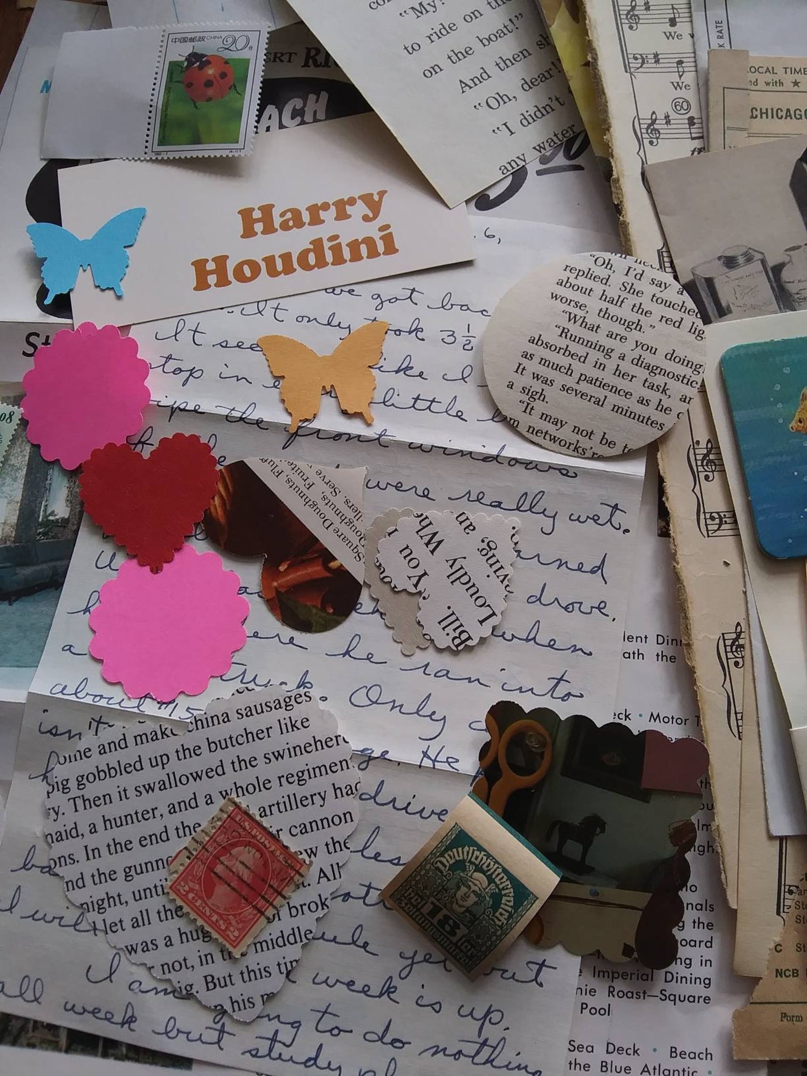 50 Pieces of Vintage Paper Ephemera Pack Postcards Envelopes - Etsy