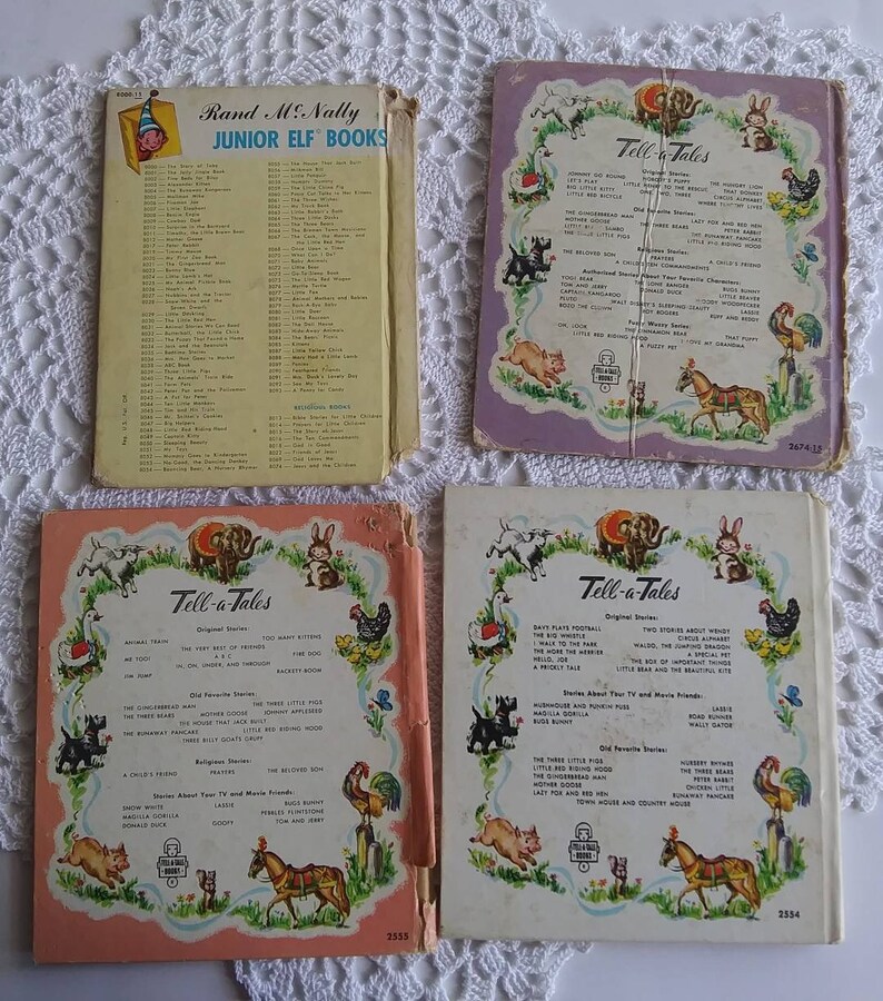 4 Vintage Children's Book Covers to Make a Junk Journal - Etsy