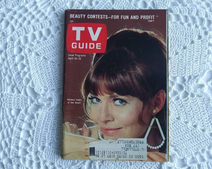 April 20, 1968 TV Guide, Barbara Feldon of Get Smart on Cover, Beauty ...