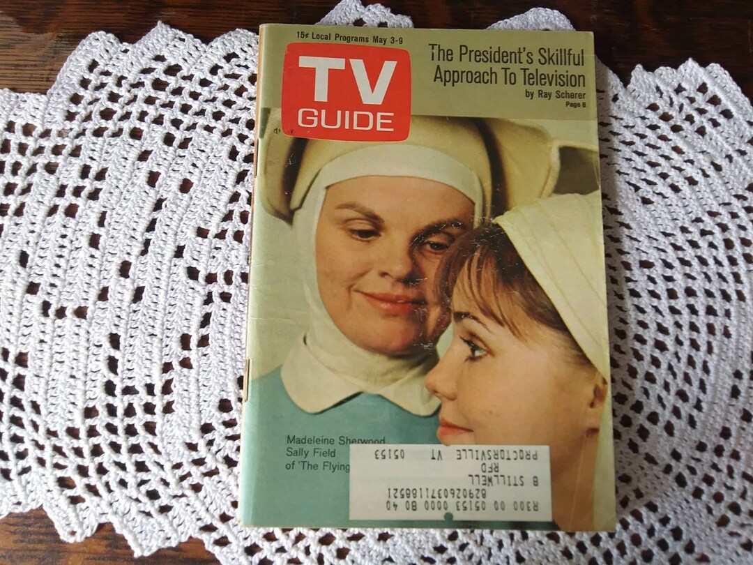 May 3, 1969 TV Guide, the Flying Nun, Sally Field and Madeleine ...