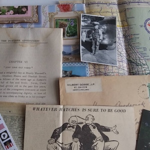 50 Pieces of Vintage Paper Ephemera Pack, Postcards Envelopes, Stamps ...