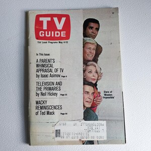 Vintage May 4, 1968 TV Guide, Mission Impossible, Barbara Bain, Peter ...