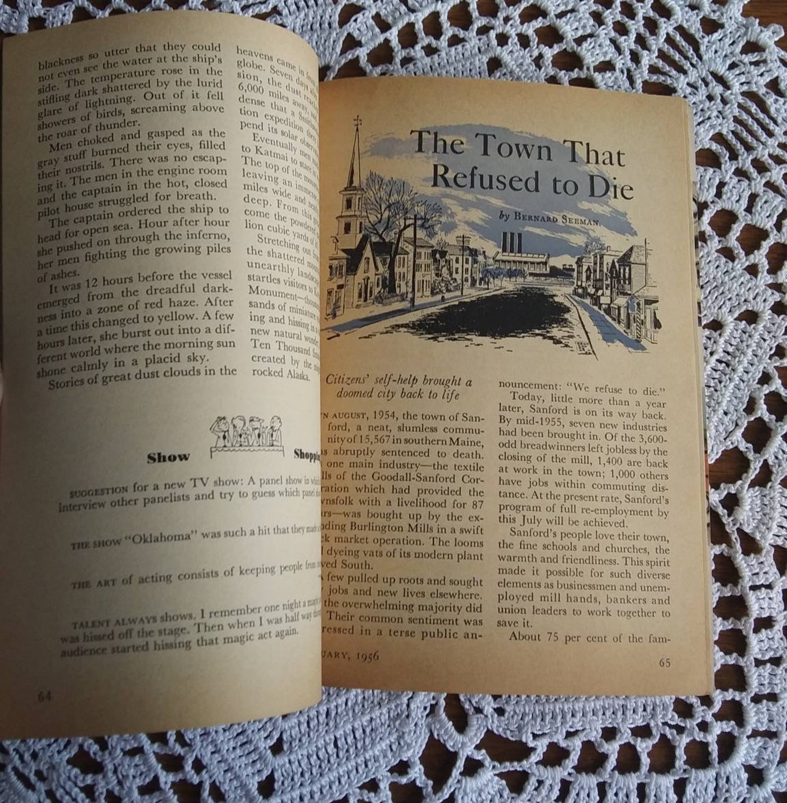 January 1956 Coronet Magazine J. Graham Kaye Sledding Cover - Etsy