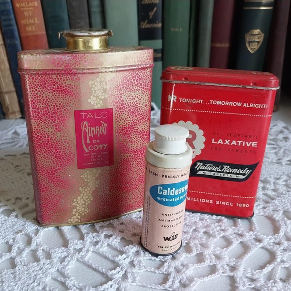 Talcum Powder Tin - Etsy