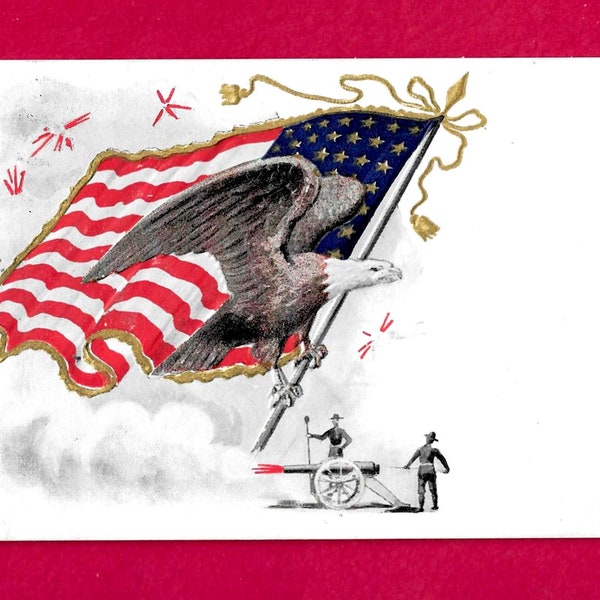 Patriotic Postcard - Etsy