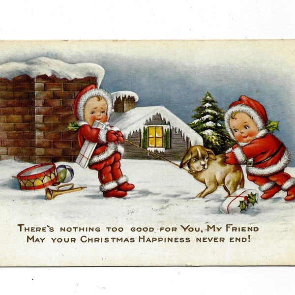 Santa Postcard - Etsy