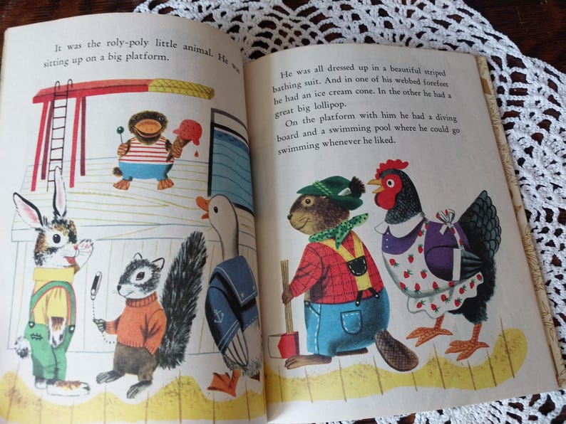 Vintage 1977 Little Golden Book, Rabbit and His Friends by Richard ...