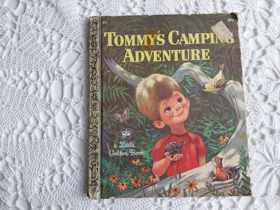 1972 Vintage Book, Tommy's Camping Adventure by Gladys Saxon, Little ...