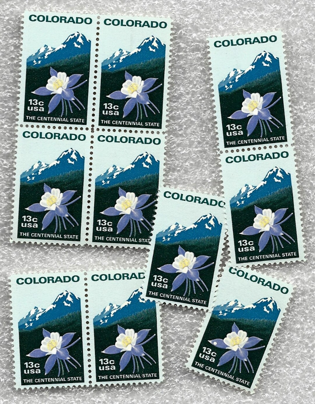 10 Unused Colorado US Postage Stamps for Craft Supply or Mail Letters ...