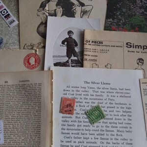 50 Pieces of Vintage Paper Ephemera Pack, Postcards Envelopes, Stamps ...