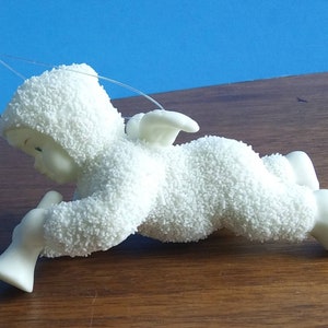 Vintage Snowbabies Christmas Ornament, Noel Angel Blowing Horn ...