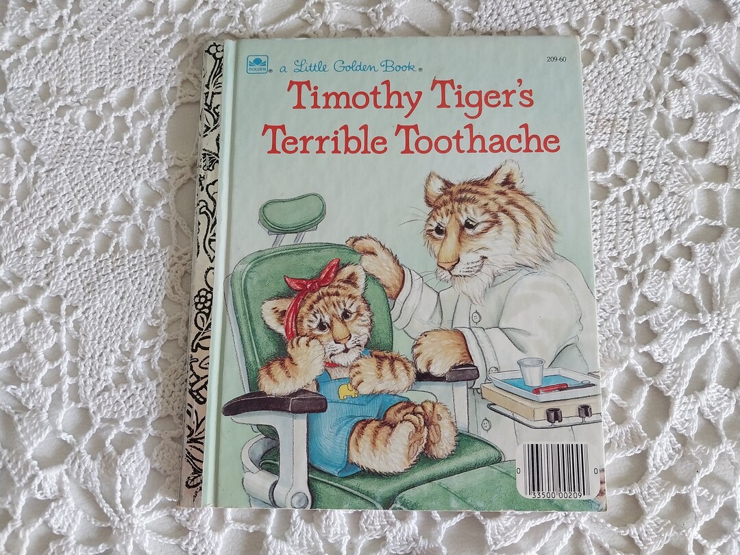 Vintage Little Golden Book, Timothy Tiger's Terrible Toothache, Visit ...