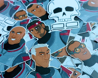 Star Wars Bad Batch Holographic Vinyl Stickers laptops//party Favors ...