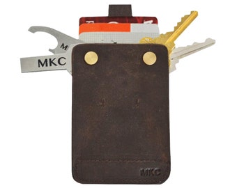 IPPINKA MKC Slim Wallet and Key Holder All-in-one Leather Organizer for ...