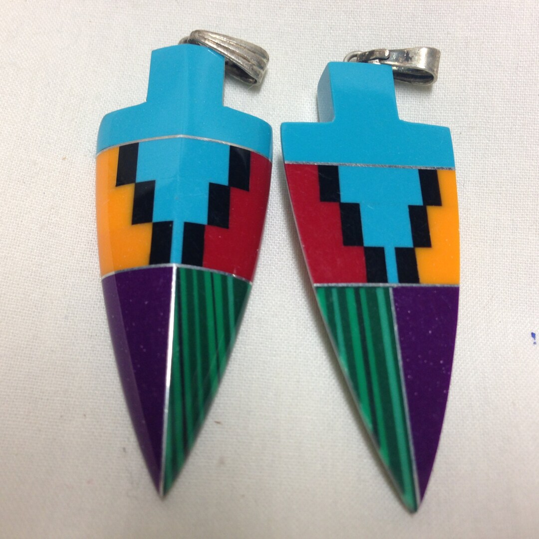 Southwest Inlay Arrowhead Approxmately 44/45mm X 18mm - Etsy