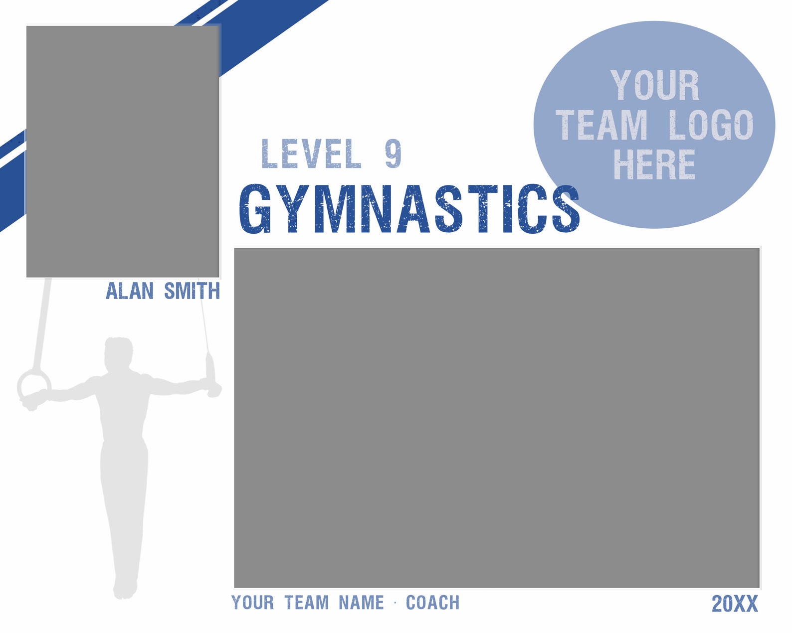 Modern GYMNASTICS 8x10 Horizontal Sport Memory Mate Combo Team and ...