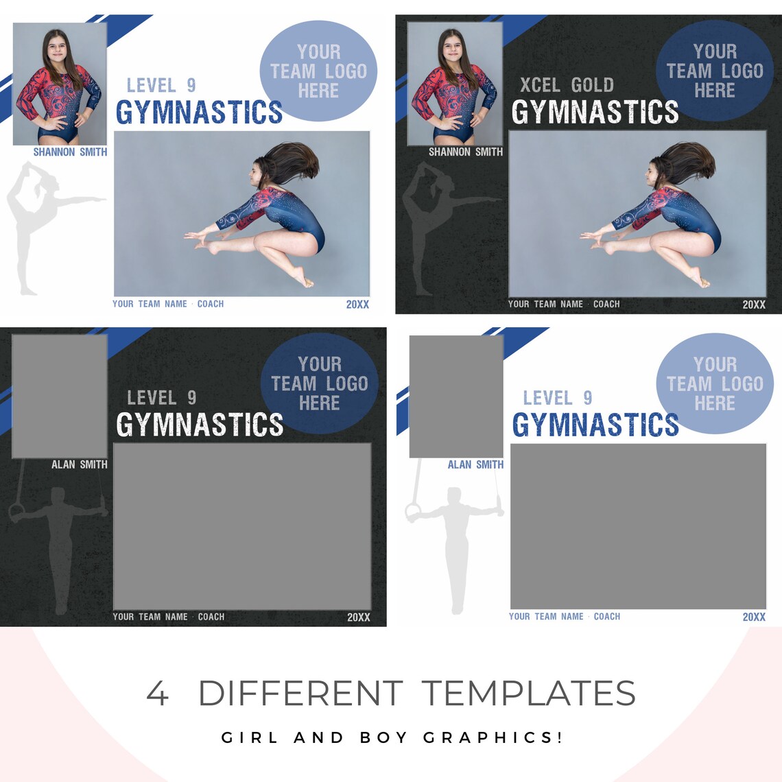 Modern GYMNASTICS 8x10 Horizontal Sport Memory Mate Combo Team and ...